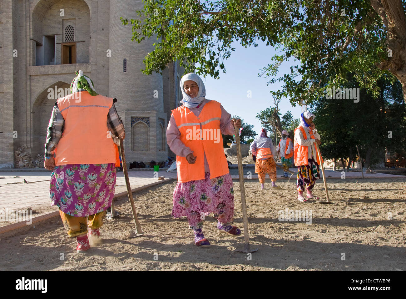 Uzbekistan, Bukhara, Women at work Stock Photo - Alamy