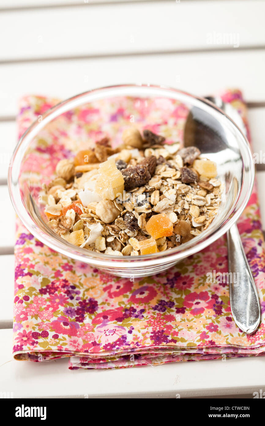 Spoon muesli cereal oats hi-res stock photography and images - Alamy