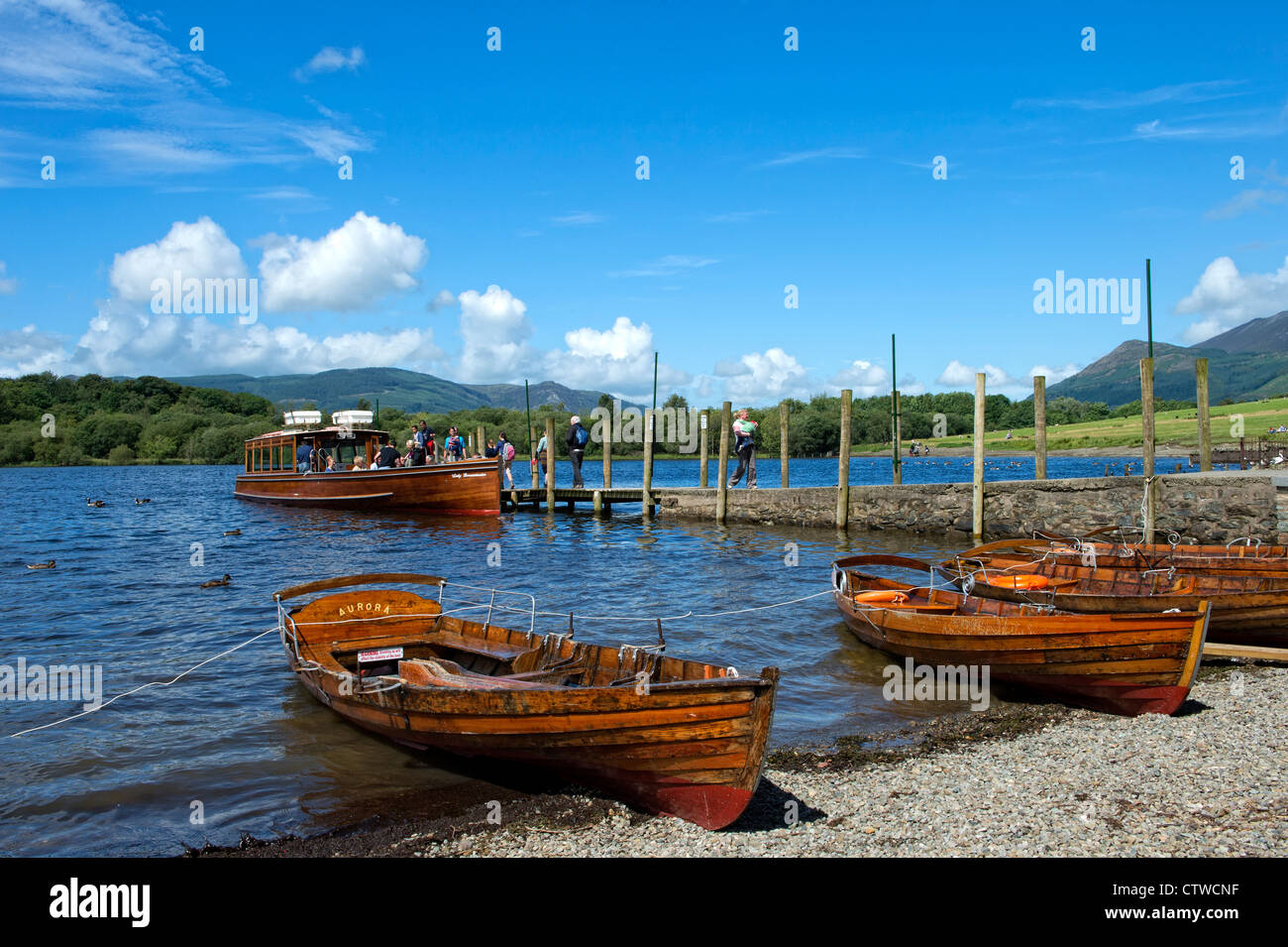 Keswick derwentwater boat hi-res stock photography and images - Alamy