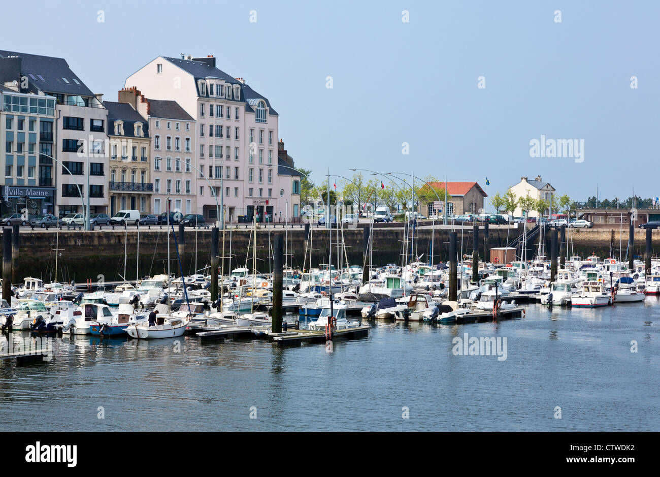 France, Normandy, boats in the Cherbourg harbor Stock Photo - Alamy