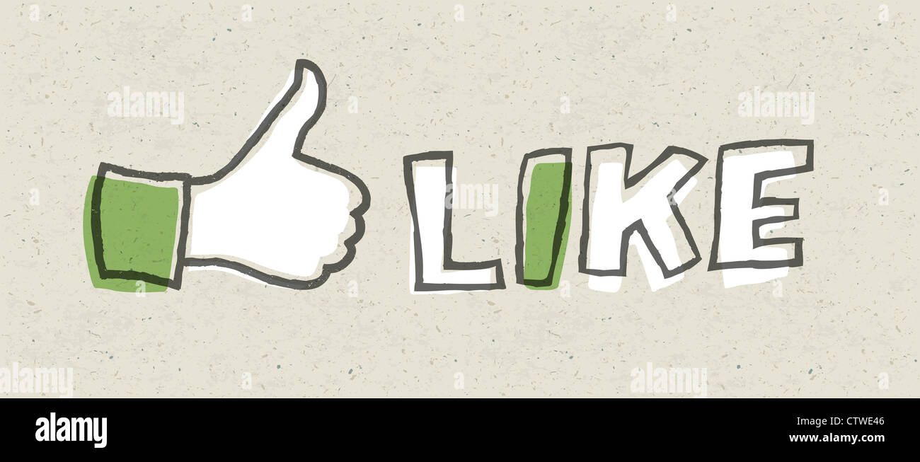 Like button hi-res stock photography and images - Alamy