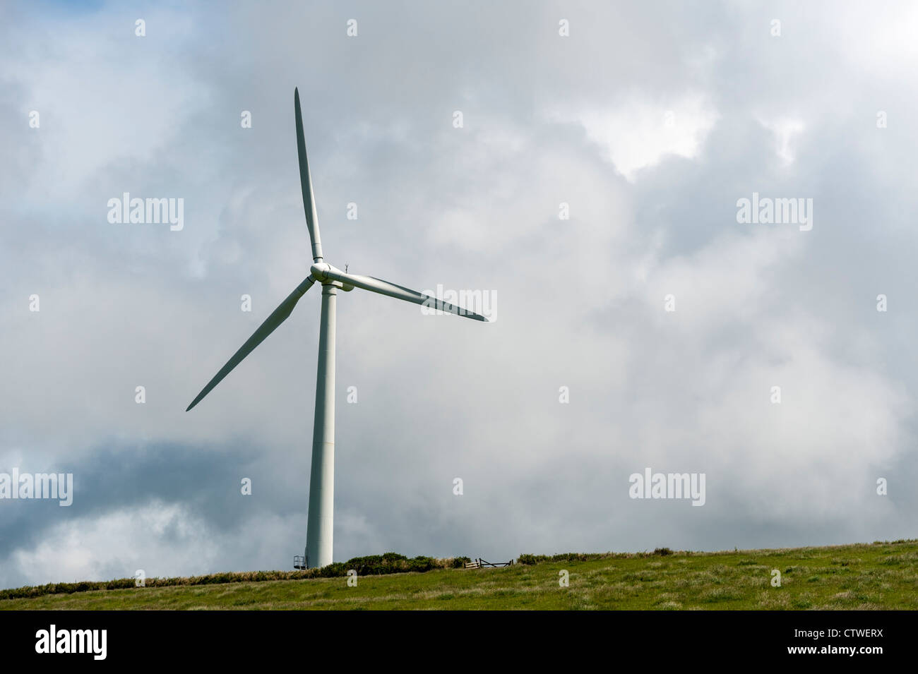 Wind farm, wind turbine in Cornwall UK Stock Photo - Alamy