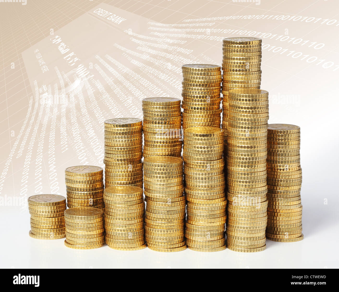 traditional money and modern credit card background Stock Photo - Alamy