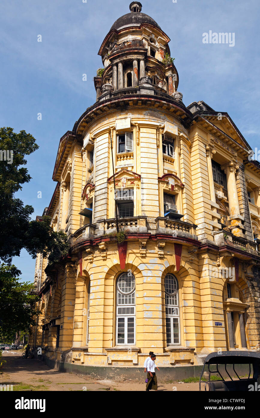 Myanmar Economic Bank building, Yangon Stock Photo - Alamy