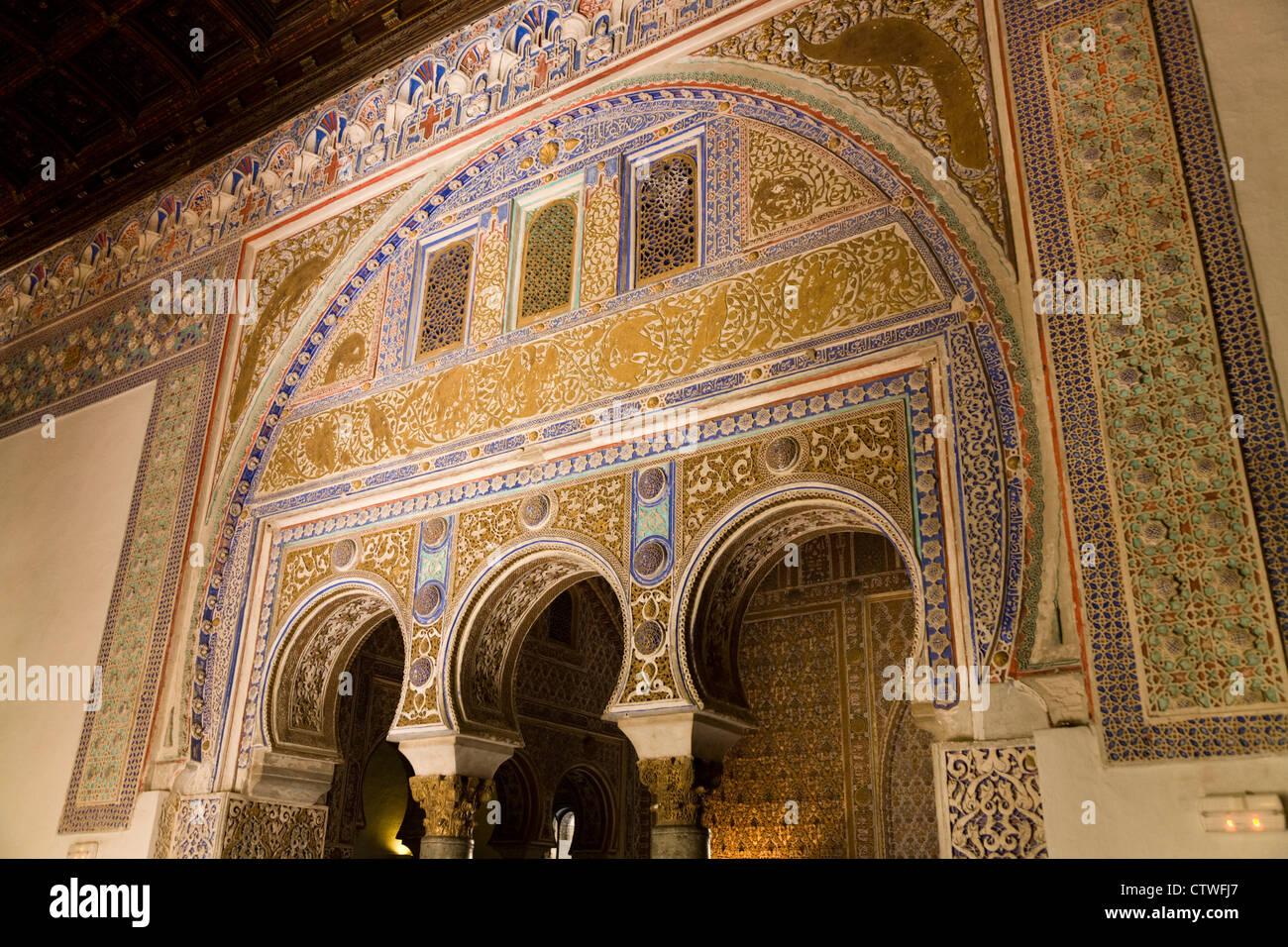 Muslim / moorish / Islamic styled decorative three arched arch / wall ...