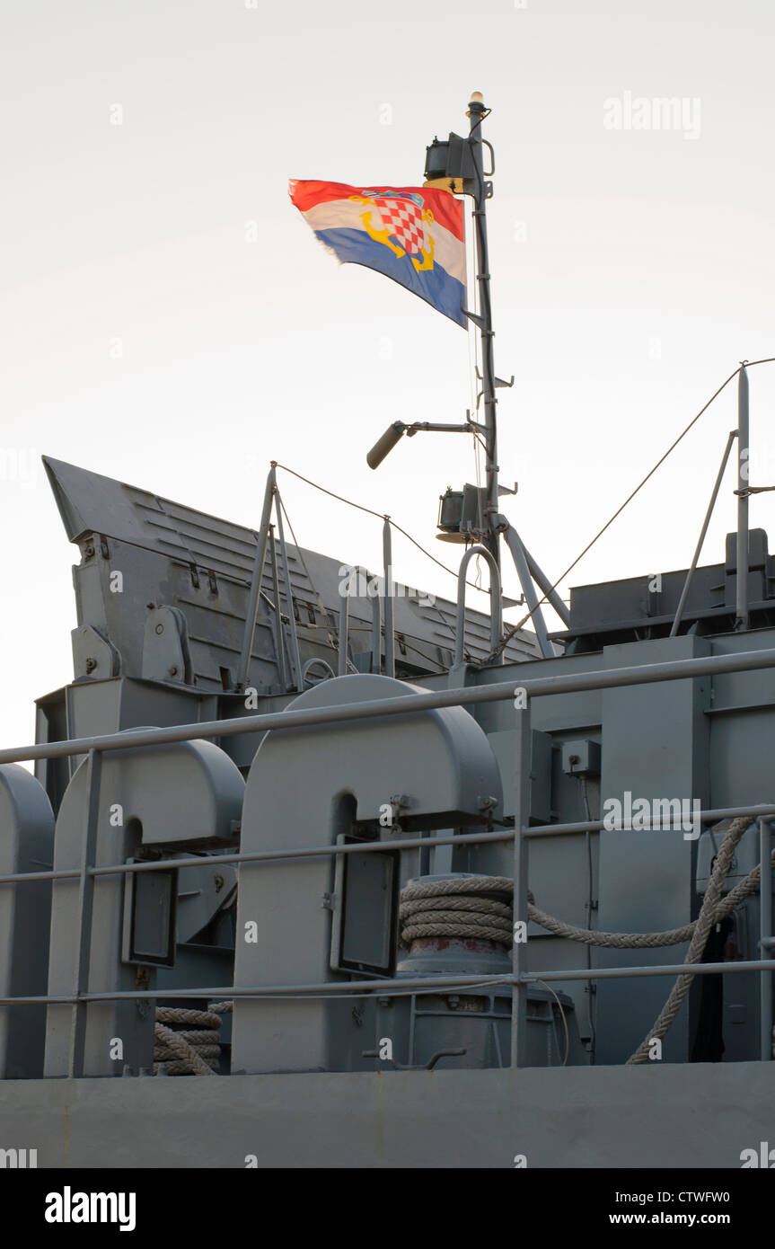 Croatian military ship Stock Photo - Alamy