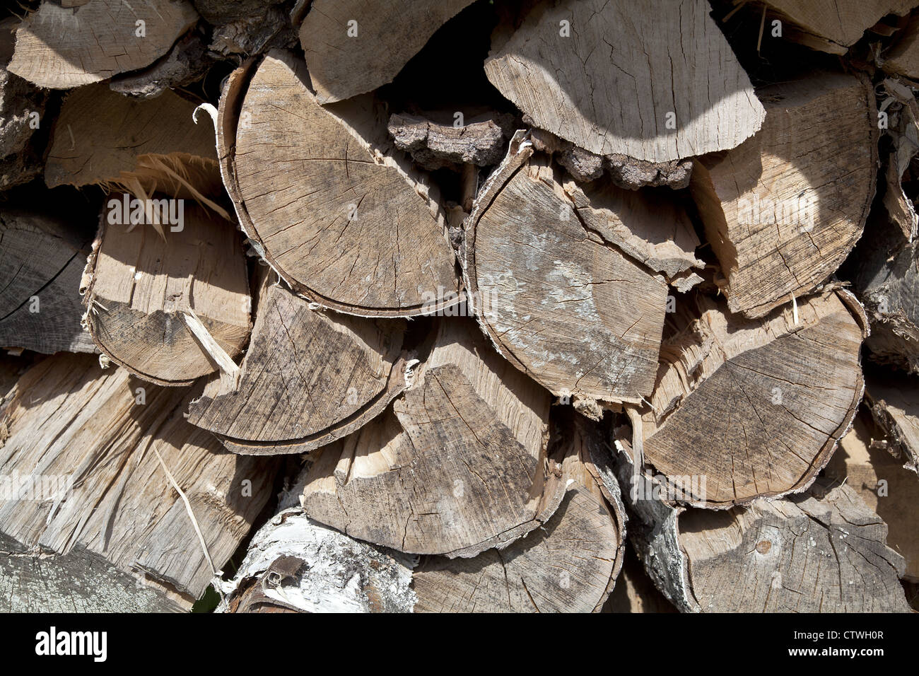 pattern of many firewoods outdoors Stock Photo - Alamy