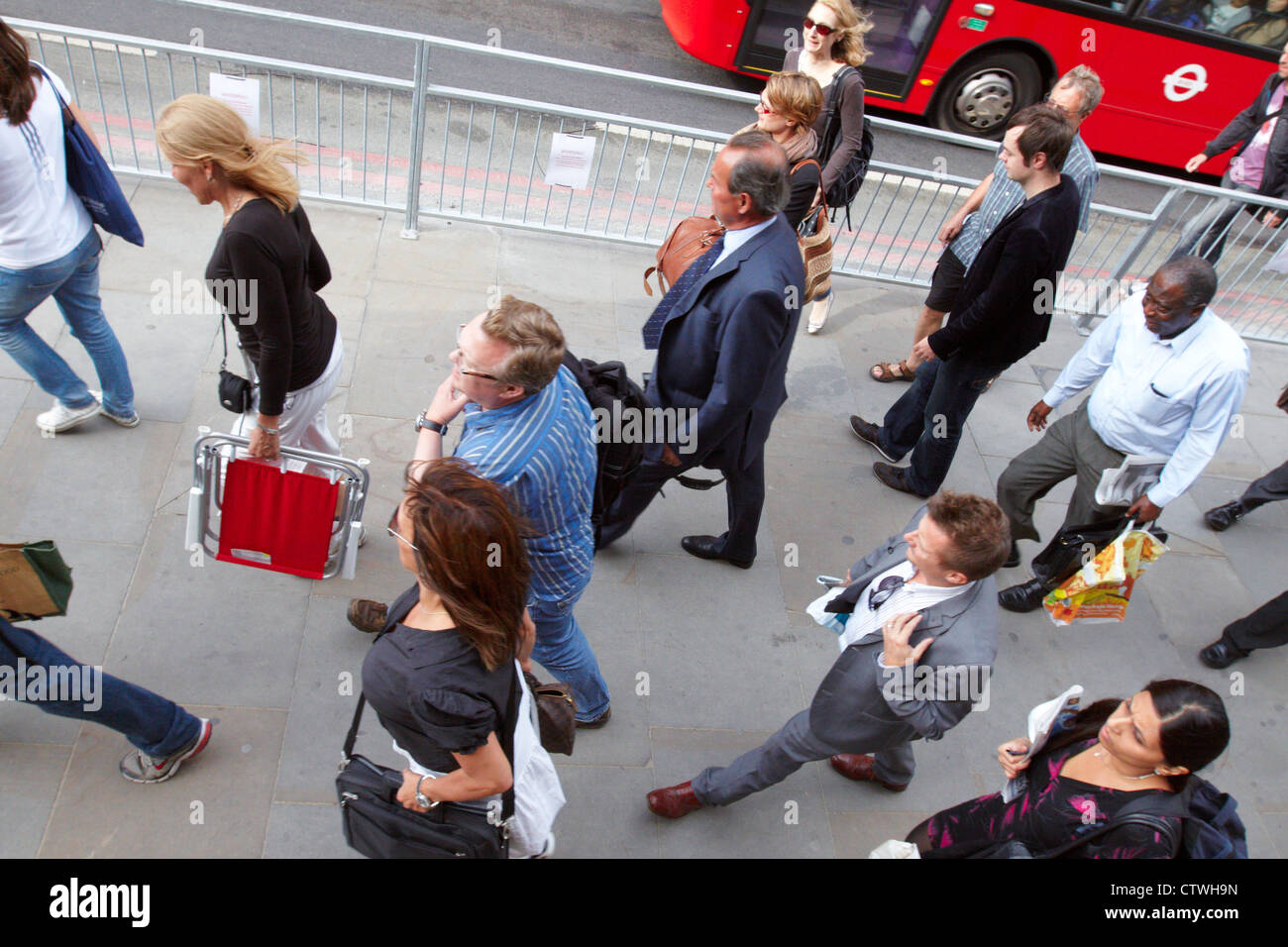 Commuters pictured during evening rush hour at London Bridge Station ...