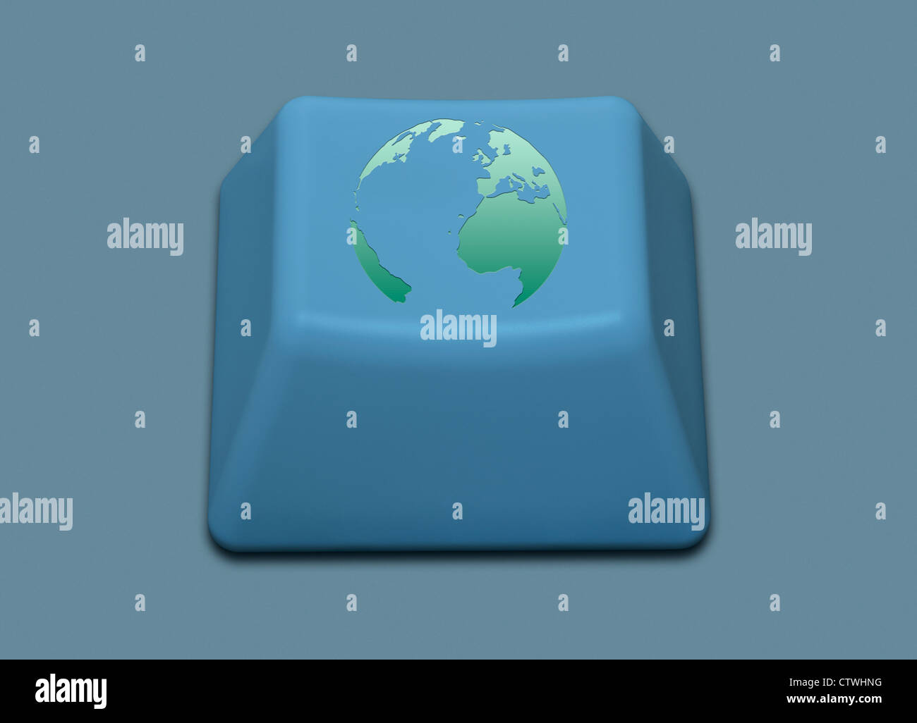 Isolated computer key with a World symbol. Concept image Stock Photo ...