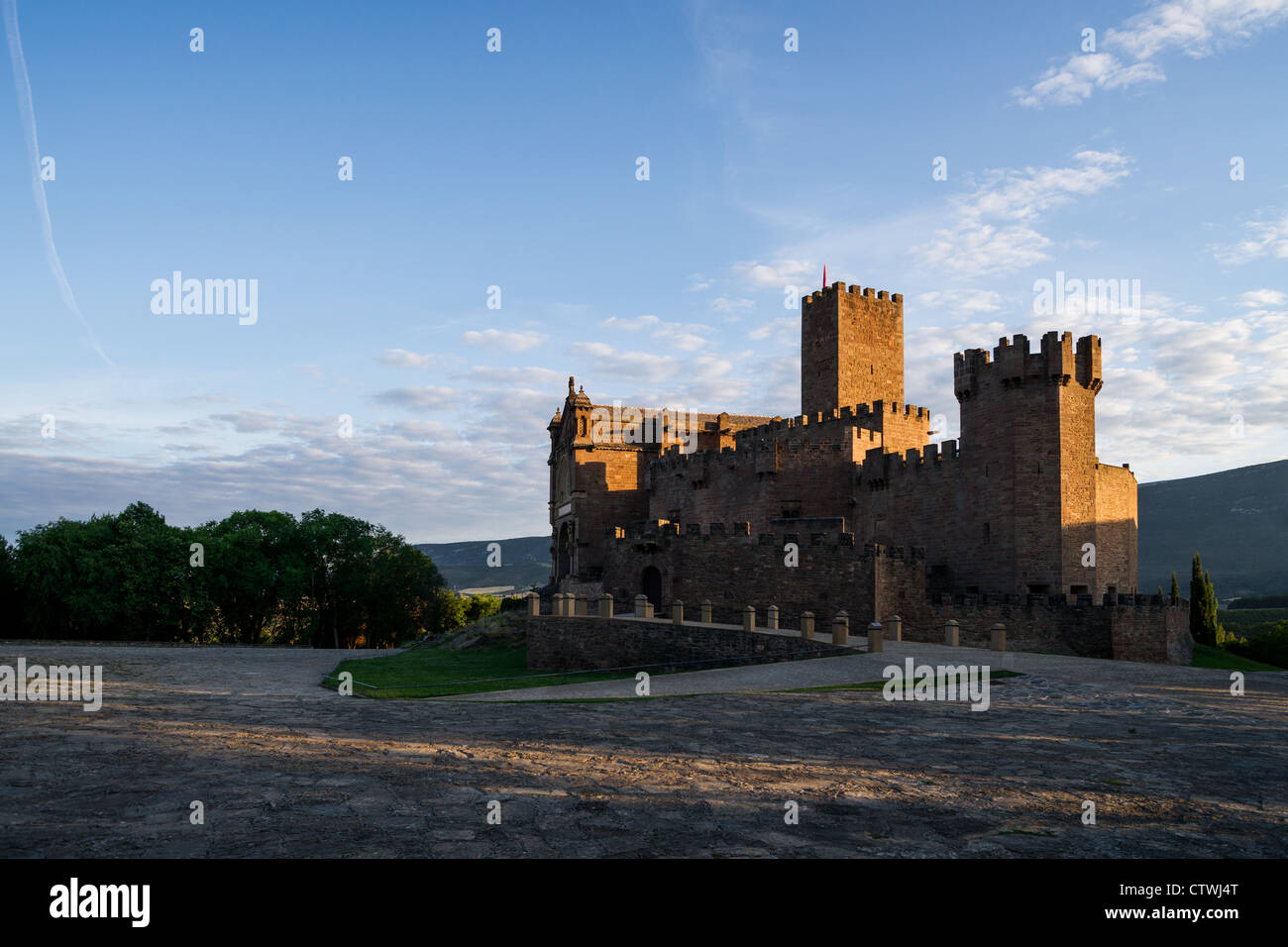 The Castle of Javier in Navarre, Spain Stock Photo - Alamy