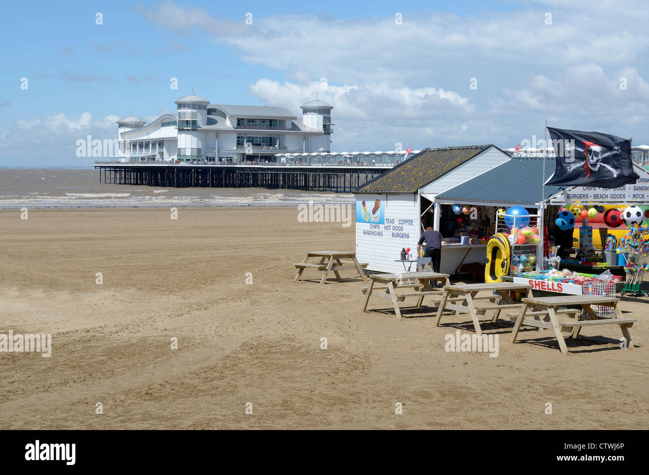 Weston beach cafe hi-res stock photography and images - Alamy