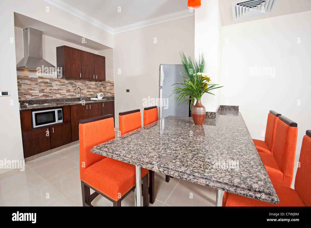 Kitchen in a luxury apartment suite Stock Photo - Alamy