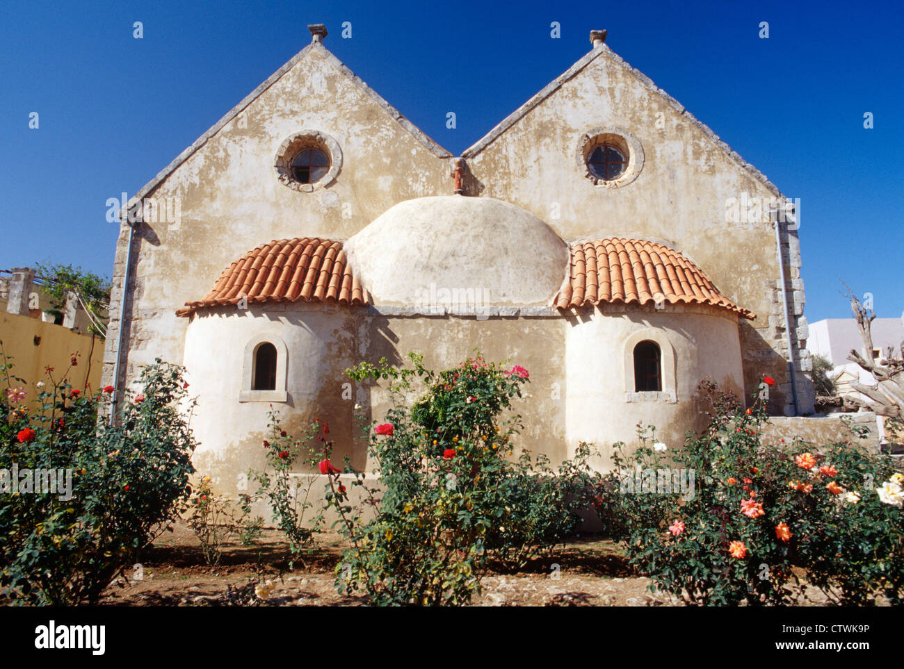 The holy monastery of Arkadi Stock Photo - Alamy