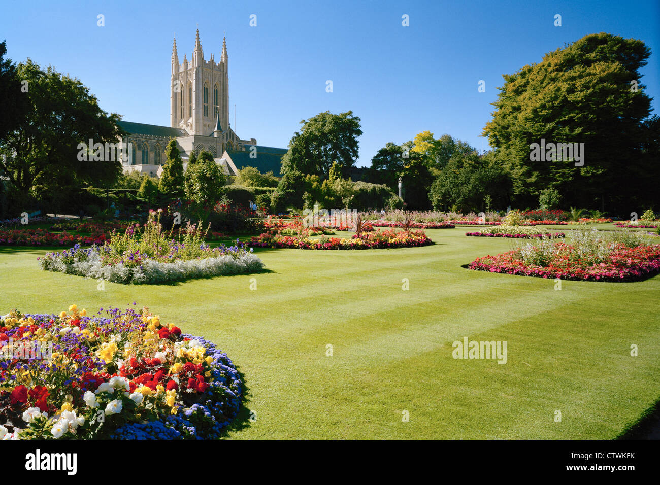 Abbey Gardens Bury St Edmunds Suffolk England Stock Photo - Alamy