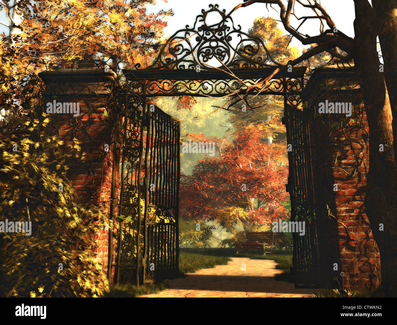 Birch gate hi-res stock photography and images - Alamy