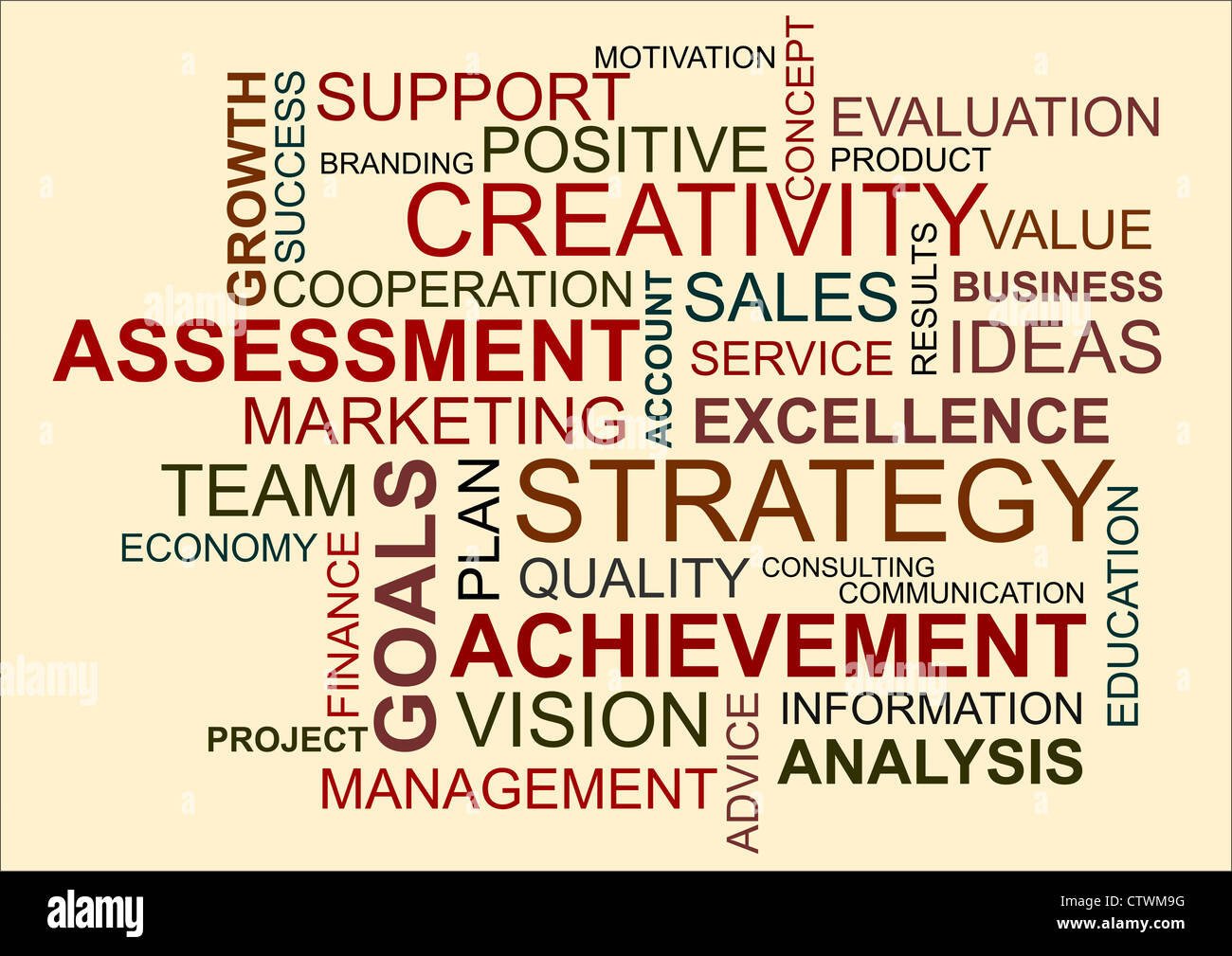 business word cloud Stock Photo - Alamy