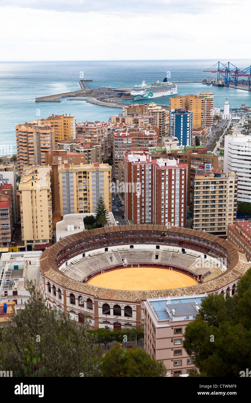 Bullring Malaga Spain Stock Photo - Alamy