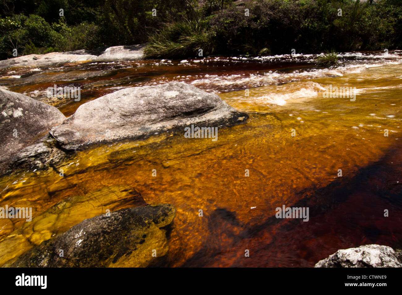Waters (rivers) running inside Ibitipoca state Park (Parque Estadual do ...