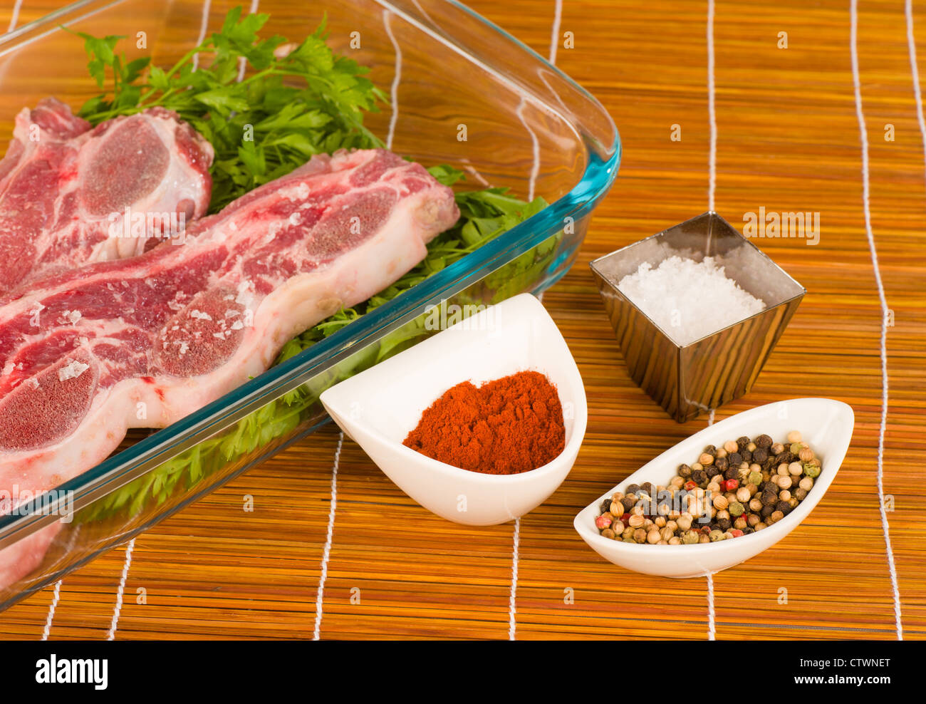 Raw churrasco cut waiting to be seasoned for the barbecue Stock Photo ...