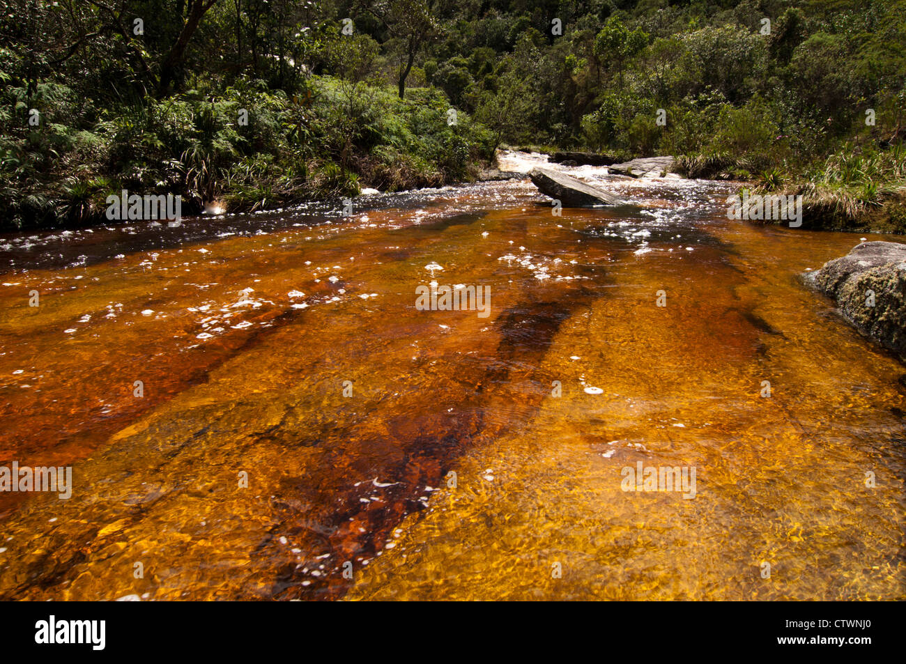Waters (rivers) running inside Ibitipoca state Park (Parque Estadual do ...