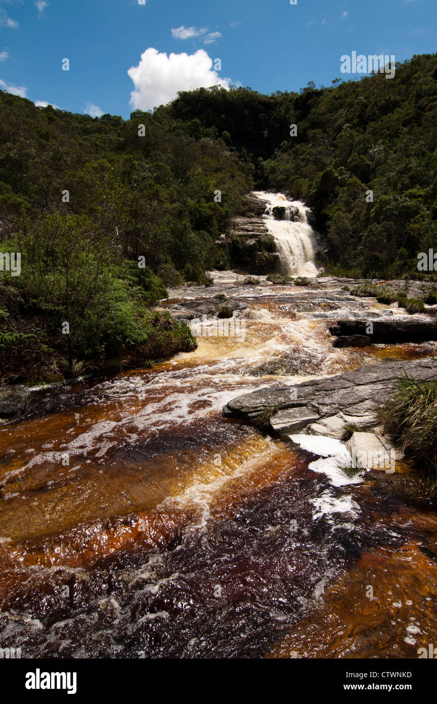Waters (rivers) running inside Ibitipoca state Park (Parque Estadual do ...