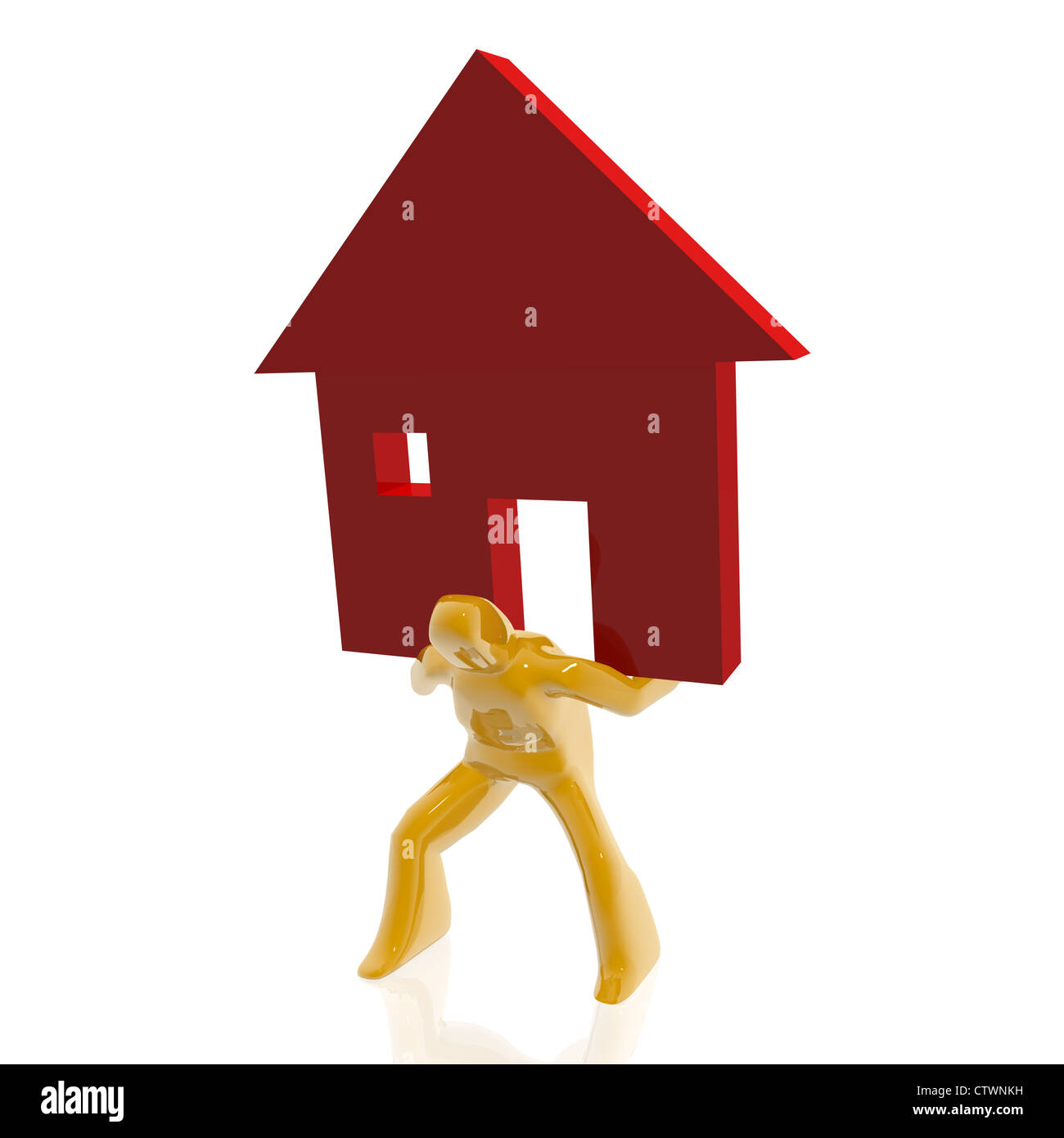 Housing problem. 3D illustration render Stock Photo - Alamy