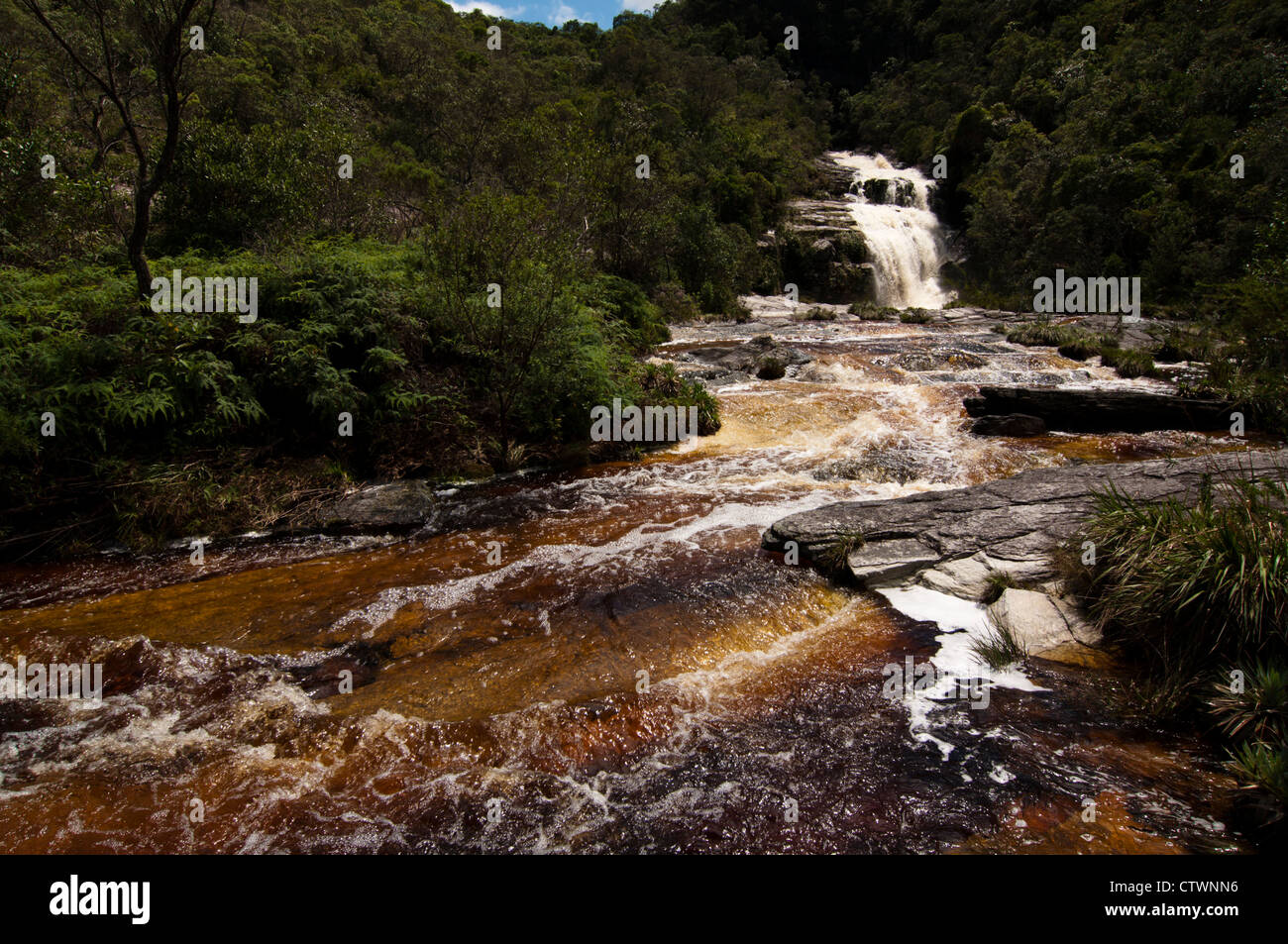 Waters (rivers) running inside Ibitipoca state Park (Parque Estadual do ...