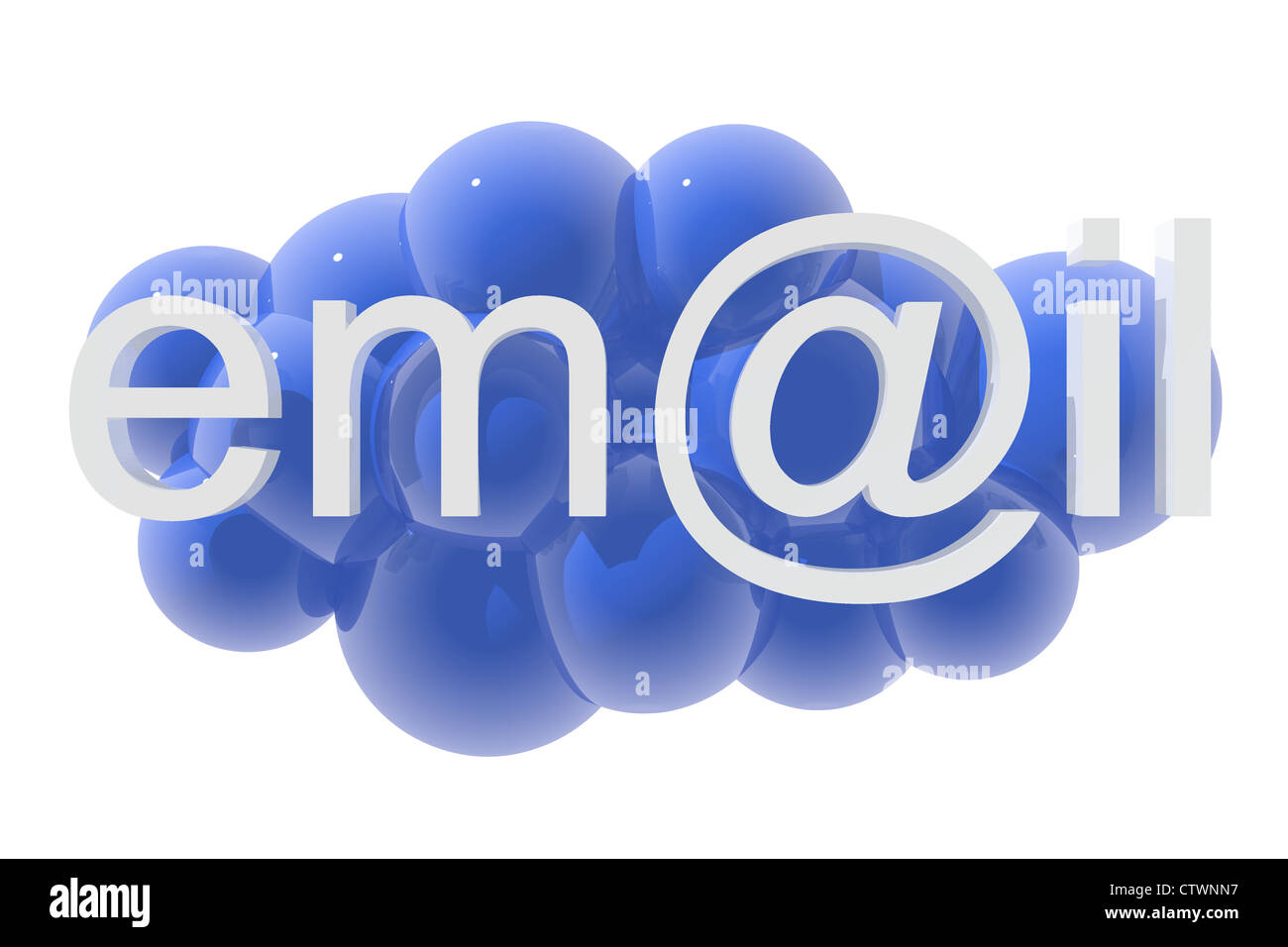 E-mail icon. 3D illustration render Stock Photo - Alamy