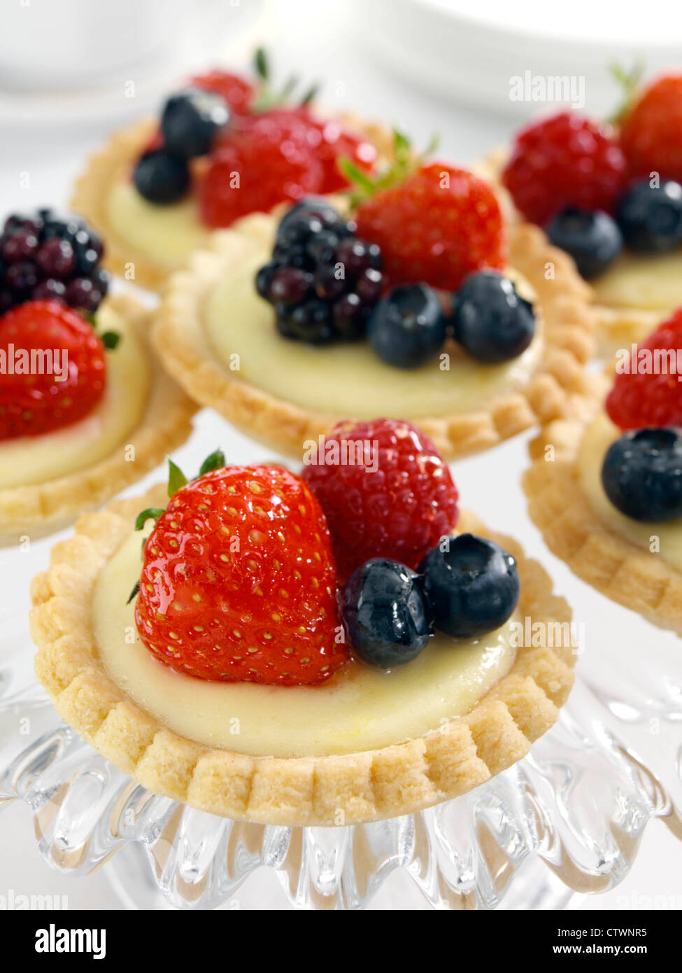 Individual fruit tarts Stock Photo - Alamy