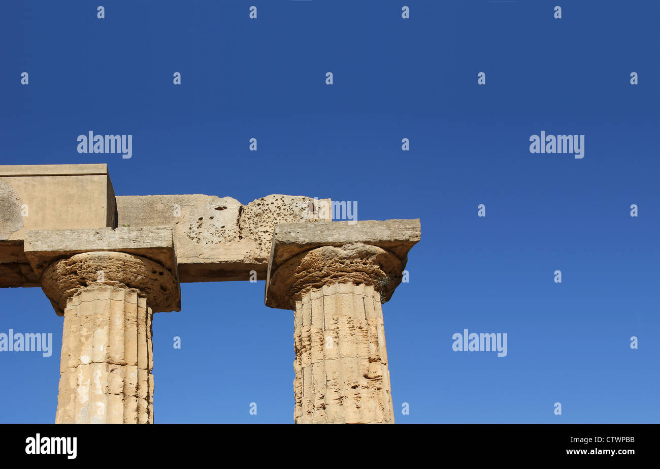 The largest Greek temple in Selinus, Sicily Stock Photo - Alamy