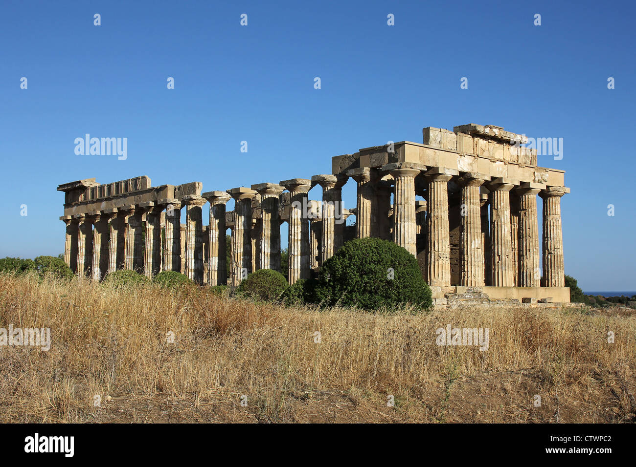 The largest Greek temple in Selinus, Sicily Stock Photo - Alamy