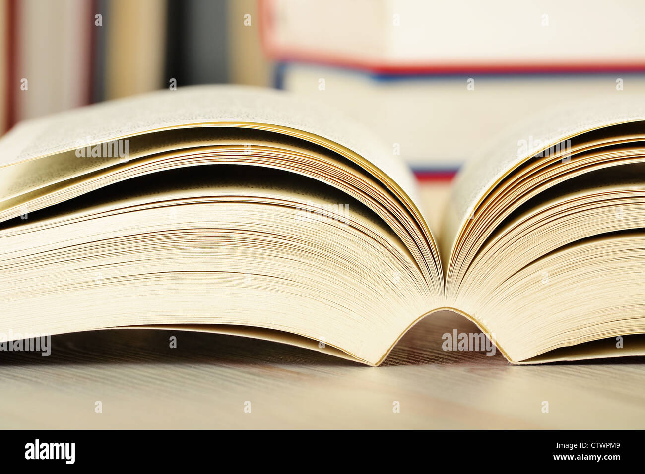 Composition with books on the table Stock Photo - Alamy