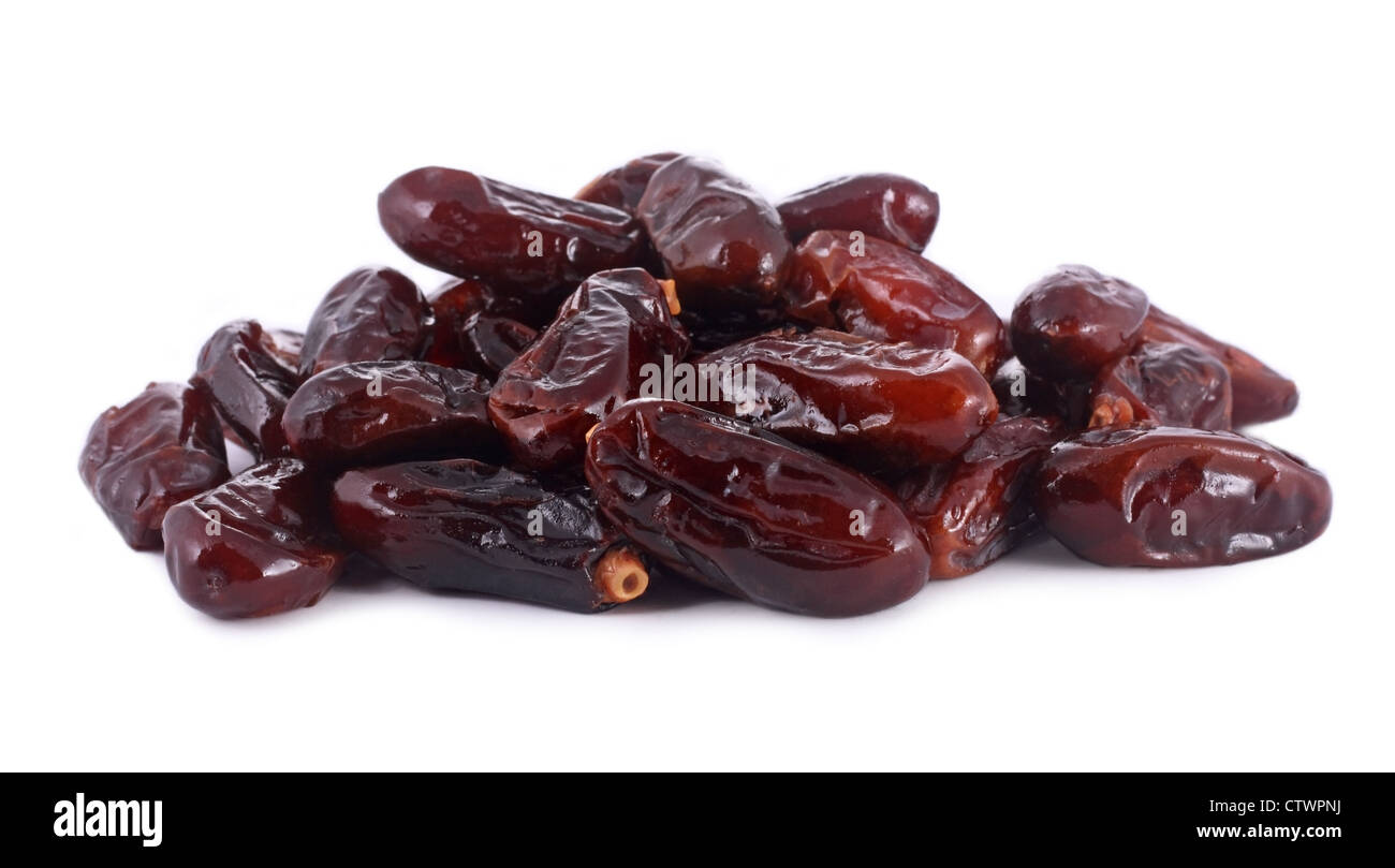 Dates isolated on white background Stock Photo - Alamy