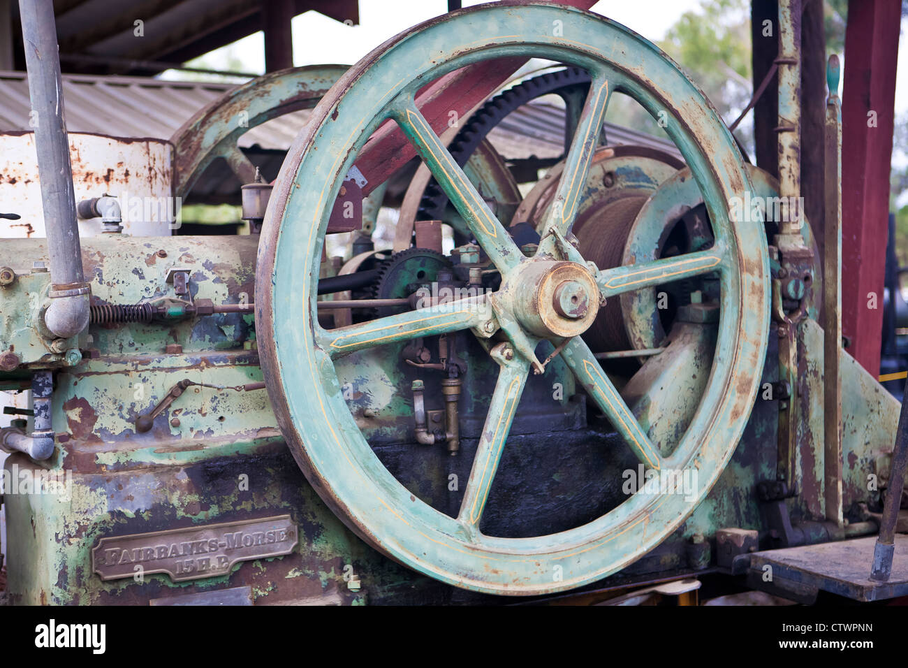 drive shaft and drive wheels of antique engine Stock Photo - Alamy