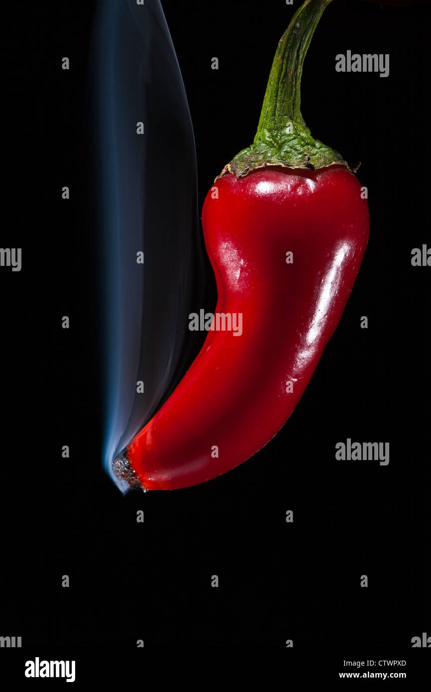 Smoking hot chili pepper hi-res stock photography and images - Alamy