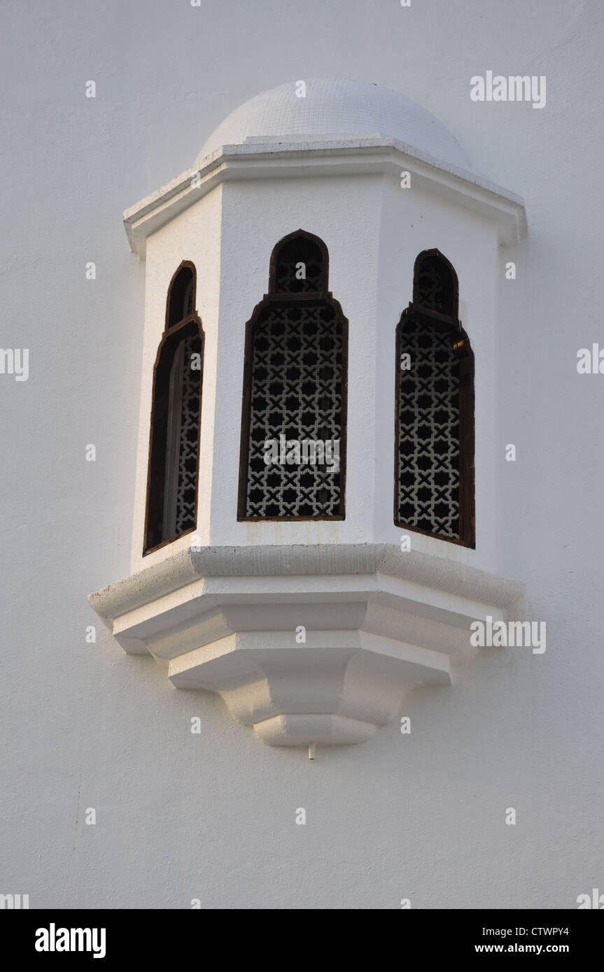 Windows of a mosque in Malaysia. This window also serves as a ...
