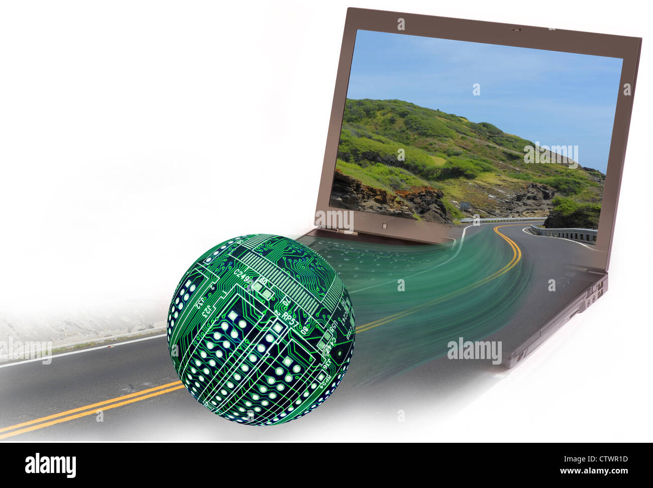 Round circuit board hi-res stock photography and images - Alamy