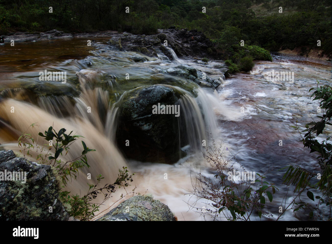 Waters (rivers) running inside Ibitipoca state Park (Parque Estadual do ...