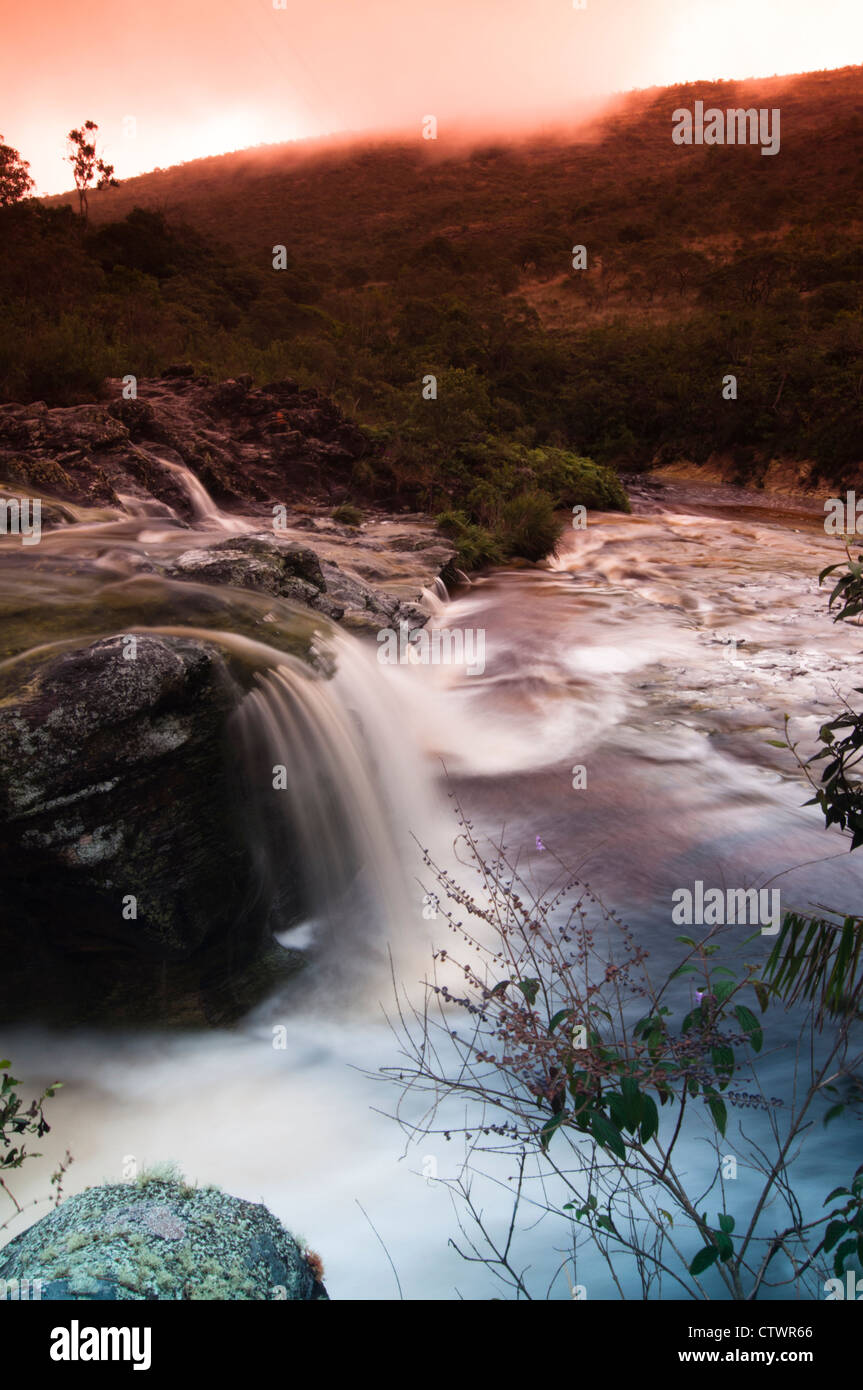 Waters (rivers) running inside Ibitipoca state Park (Parque Estadual do ...