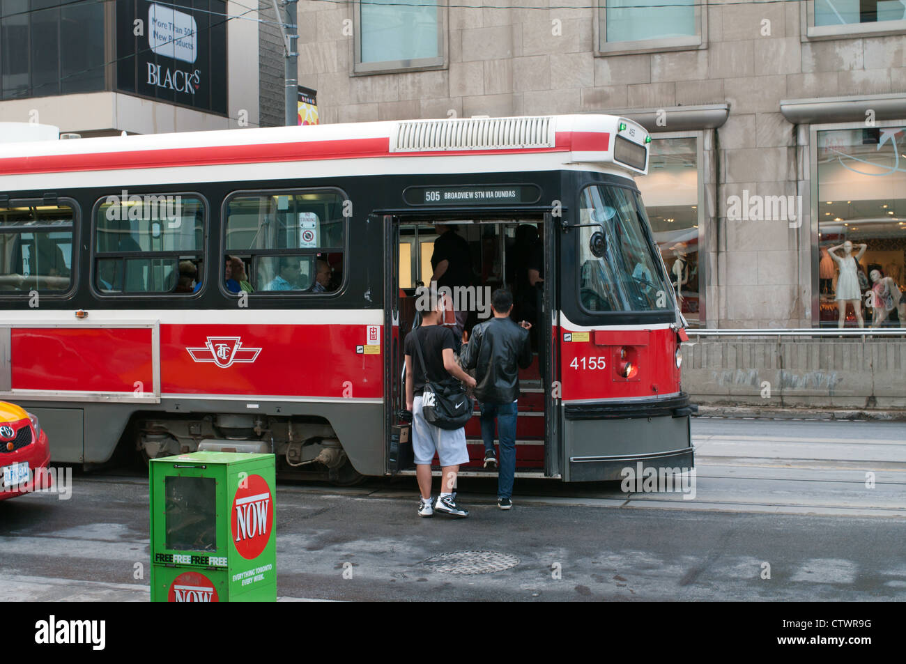 Electric tramway, downtown Toronto, Canada Stock Photo - Alamy