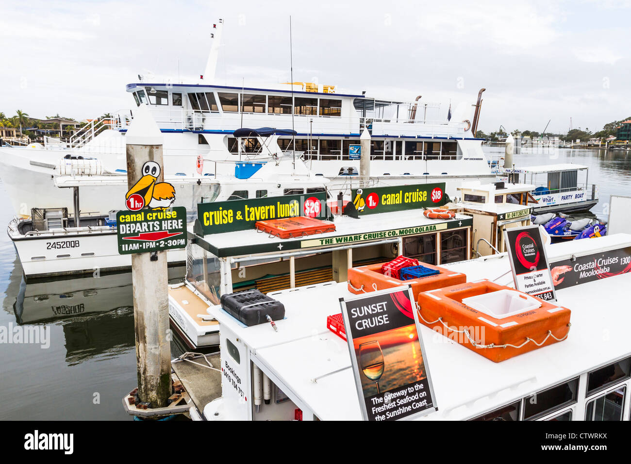 Mooloolaba canal cruises hi-res stock photography and images - Alamy
