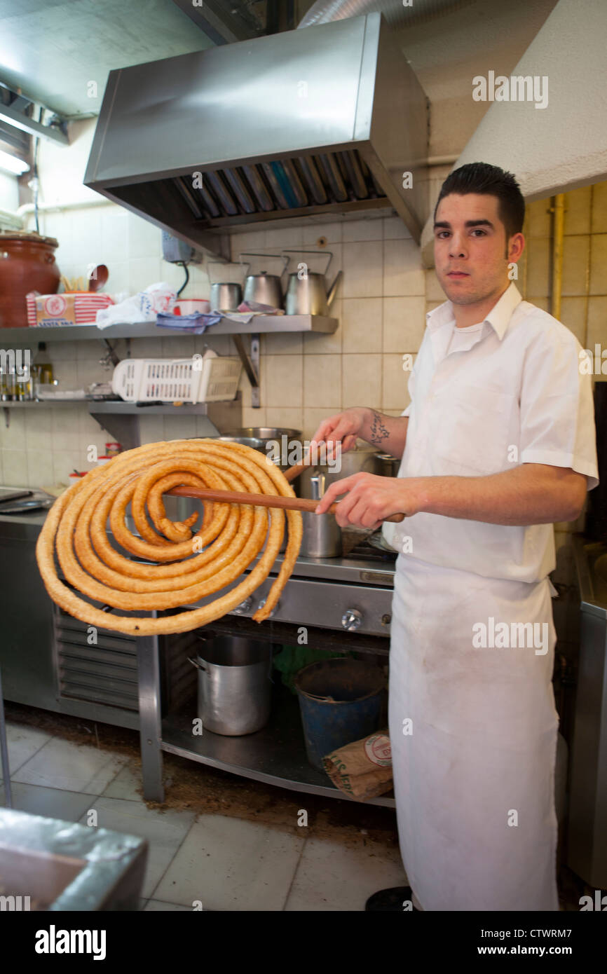 Traditional dessert spiral food Malaga Spain Stock Photo - Alamy