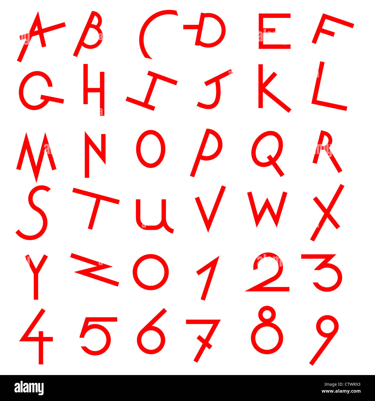 Decorative alphabet vector set Stock Photo - Alamy