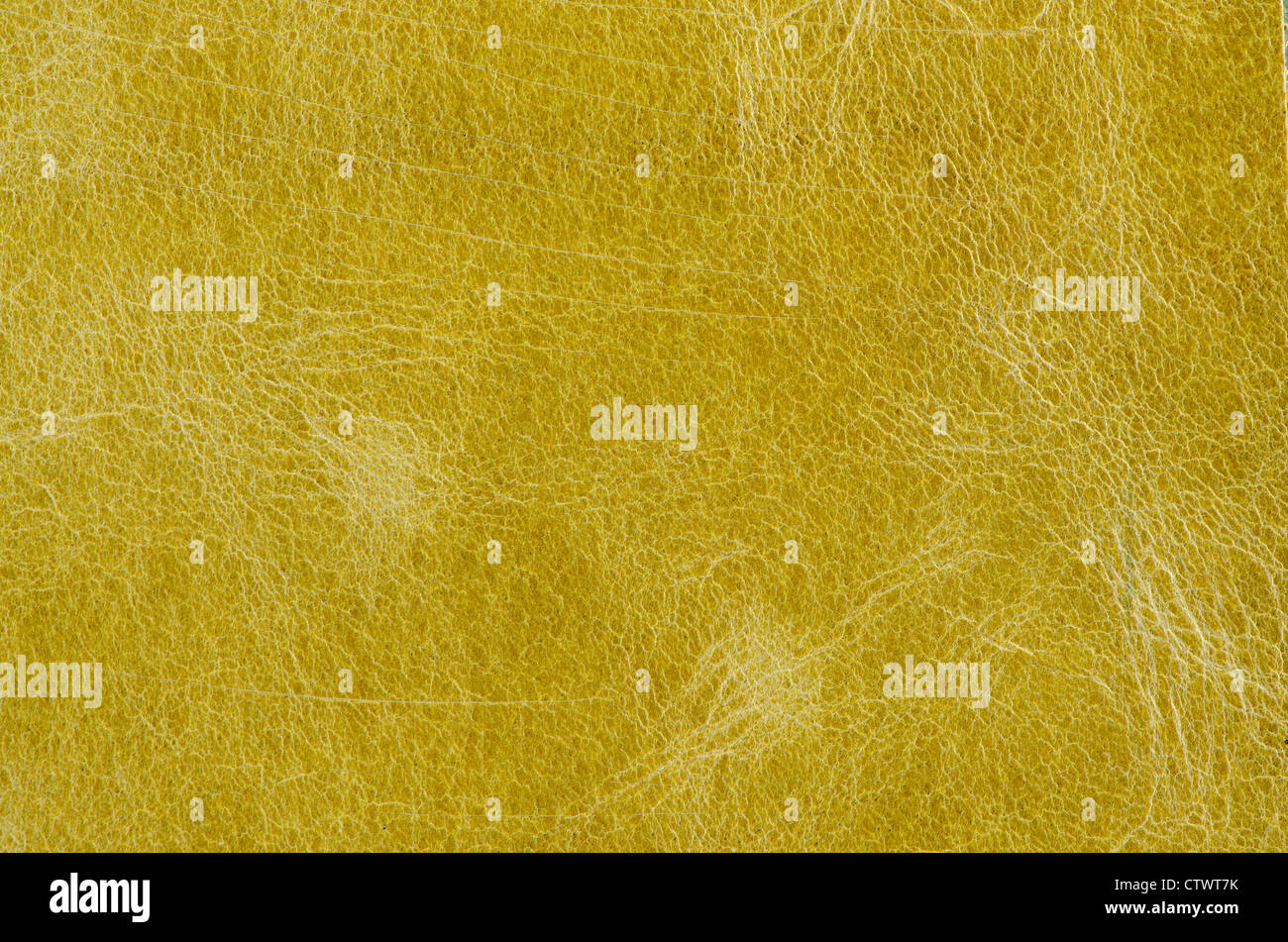 Yellow leather texture closeup detailed background Stock Photo - Alamy