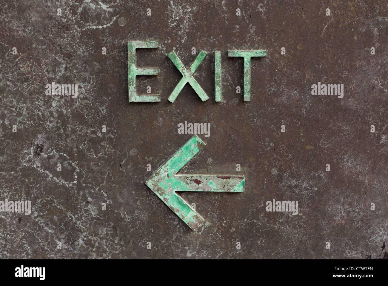 Old exit sign hi-res stock photography and images - Alamy