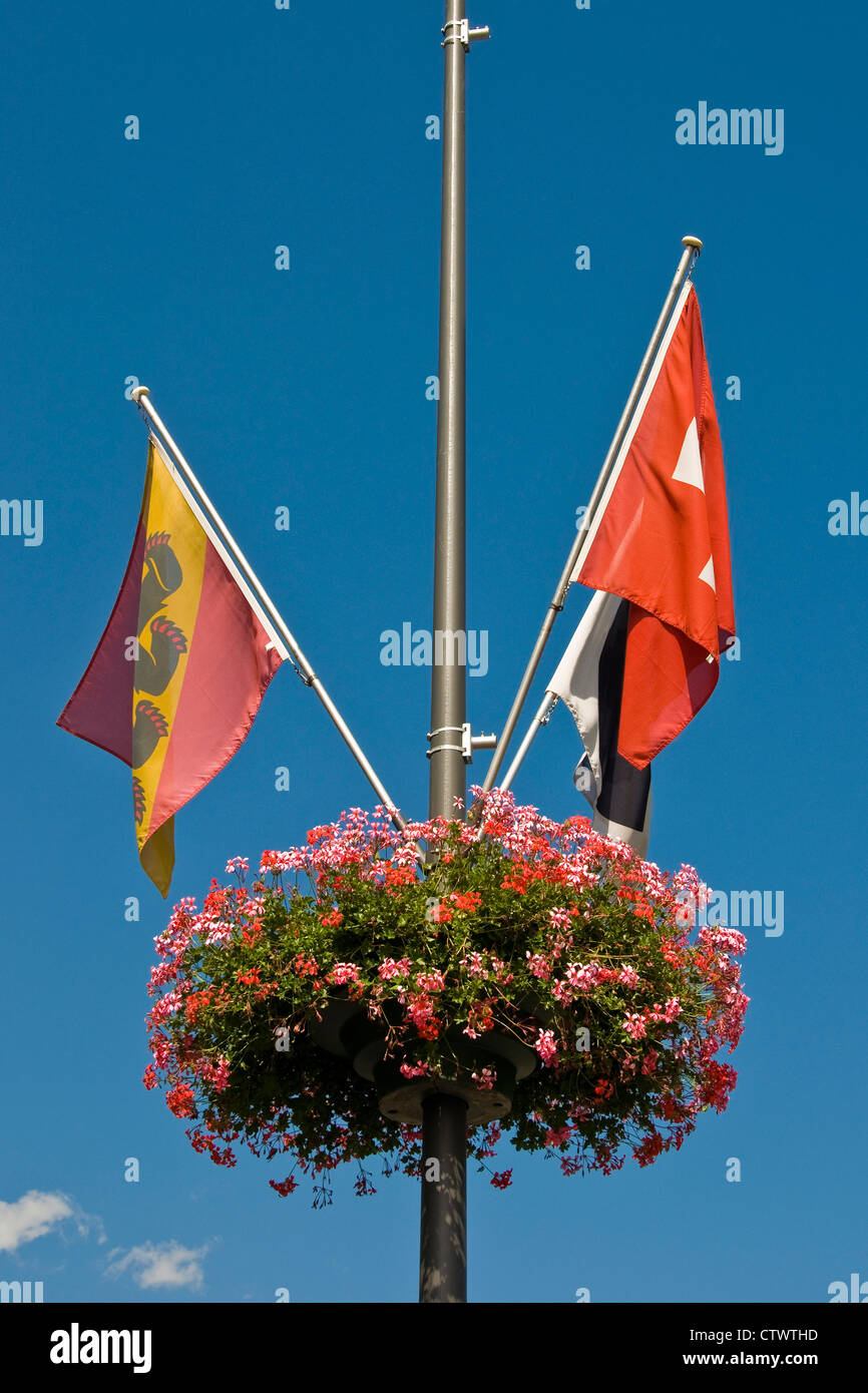 Switzerland, Canton Bern, Interlaken, festival in the 1st of August ...