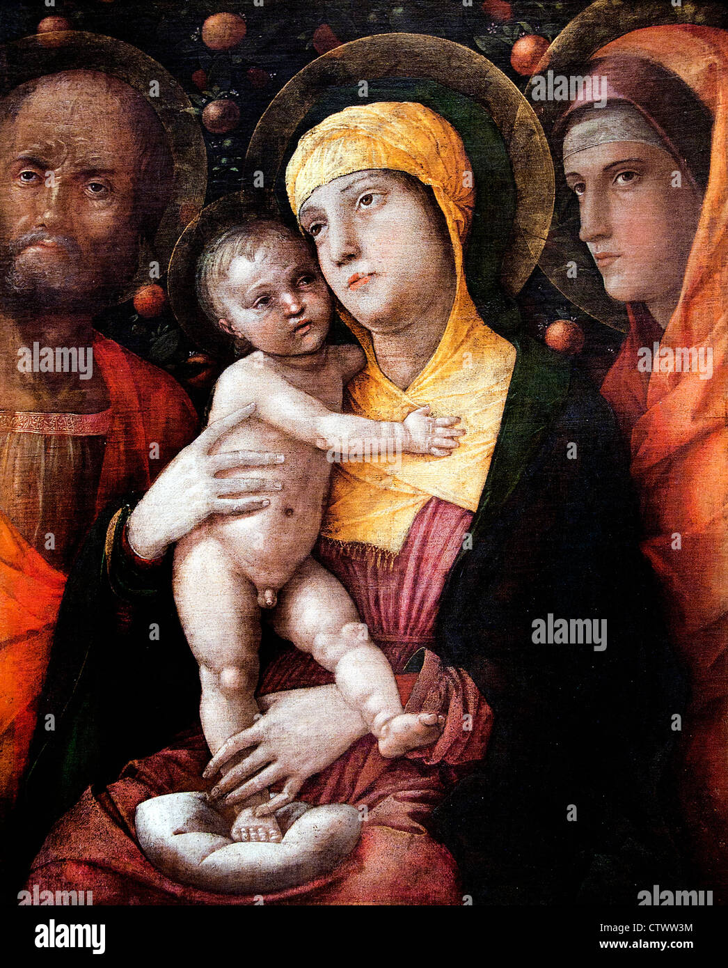The Holy Family with Saint Mary Magdalen - Mary Magdalene 1495 Andrea ...