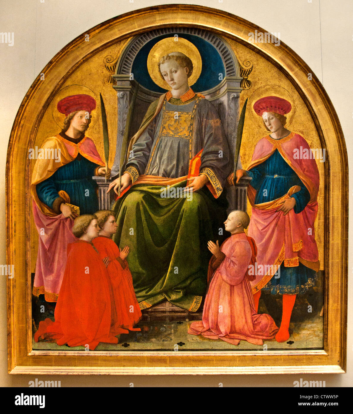 Saint Lawrence Enthroned with Saints and Donors by Fra Filippo Lippi 1406–1469 Italy Italian ...