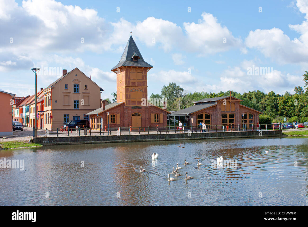 fire brigade building, Teterow, Mecklenburg-Switzerland, Mecklenburg ...