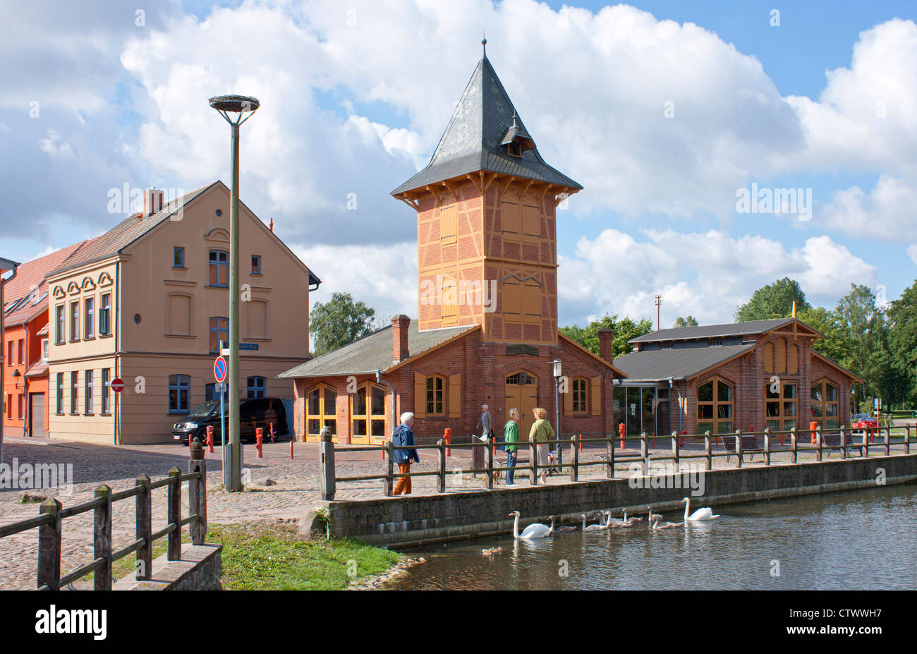 fire brigade building, Teterow, Mecklenburg-Switzerland, Mecklenburg ...